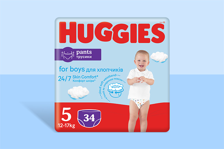 Huggies® Pants berniukams | Huggies® Lietuva | Huggies® LT